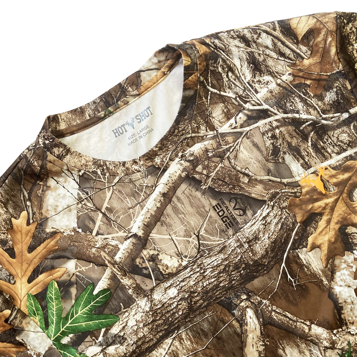 HOT SHOT Men's Camo Hunting Lightweight Performance Long Sleeve Shirt ...